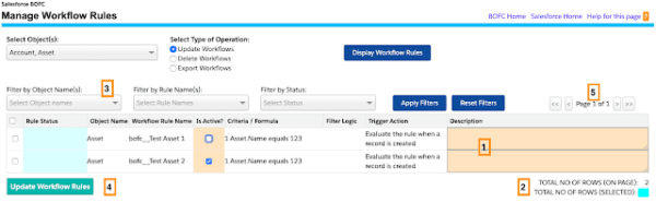 How to update workflow rules in Salesforce? | BOFC