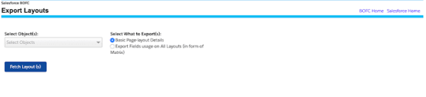 How to Export Multiple Page Layout in Salesforce?