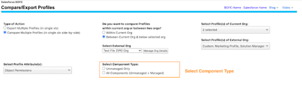 How To Compare Multiple Profiles Of Salesforce In Few Clicks