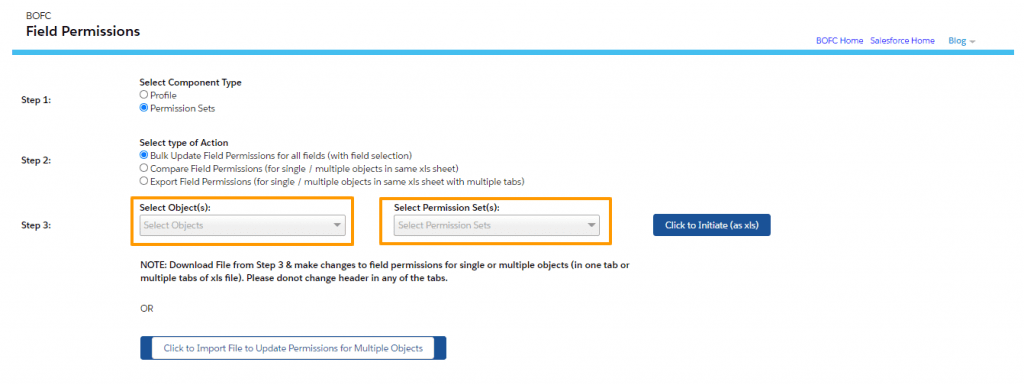 Guide : Update Field Permissions for multiple Salesforce Objects?