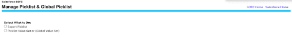 Export Salesforce Picklist Values in Bulk | BOFC Tool