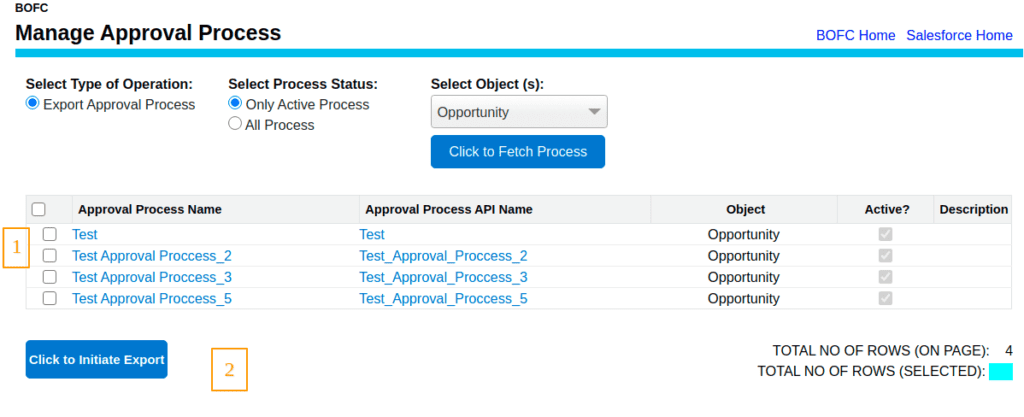 How to export approval process in Salesforce? - BOFC