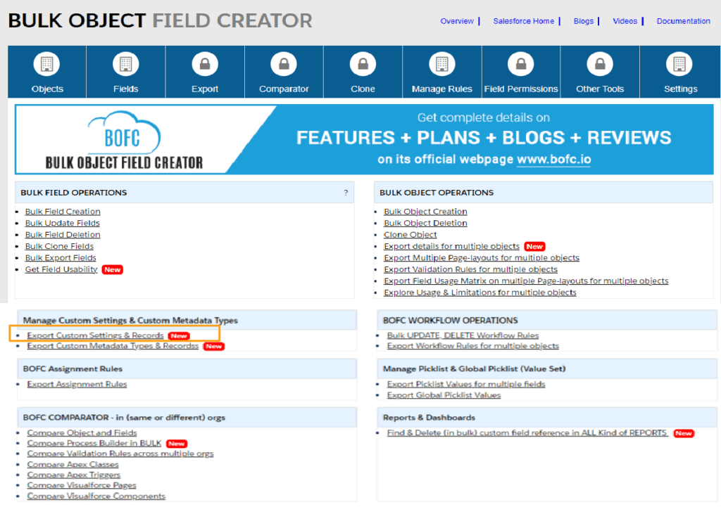 How to Export Custom Settings in Salesforce? - BOFC